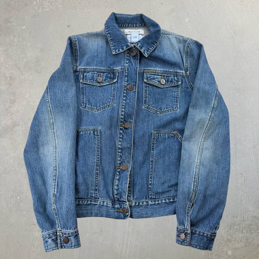 J- HOM Tupac Middle Finger Calvin Klein Reworked Denim Jacket - L – HG ...
