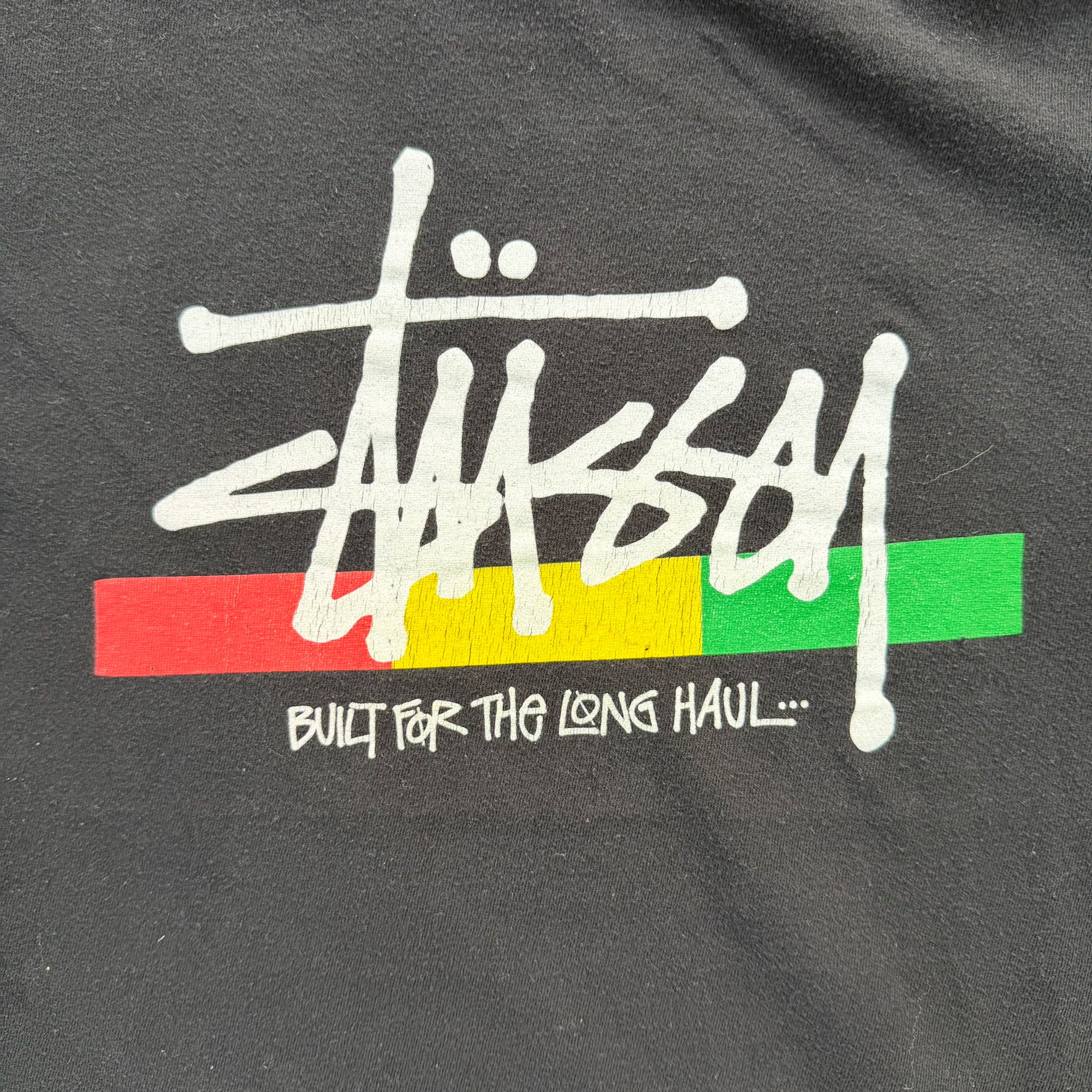 J- Vintage Stussy Built For The Long Haul Text Tee - L – HG VINTAGE