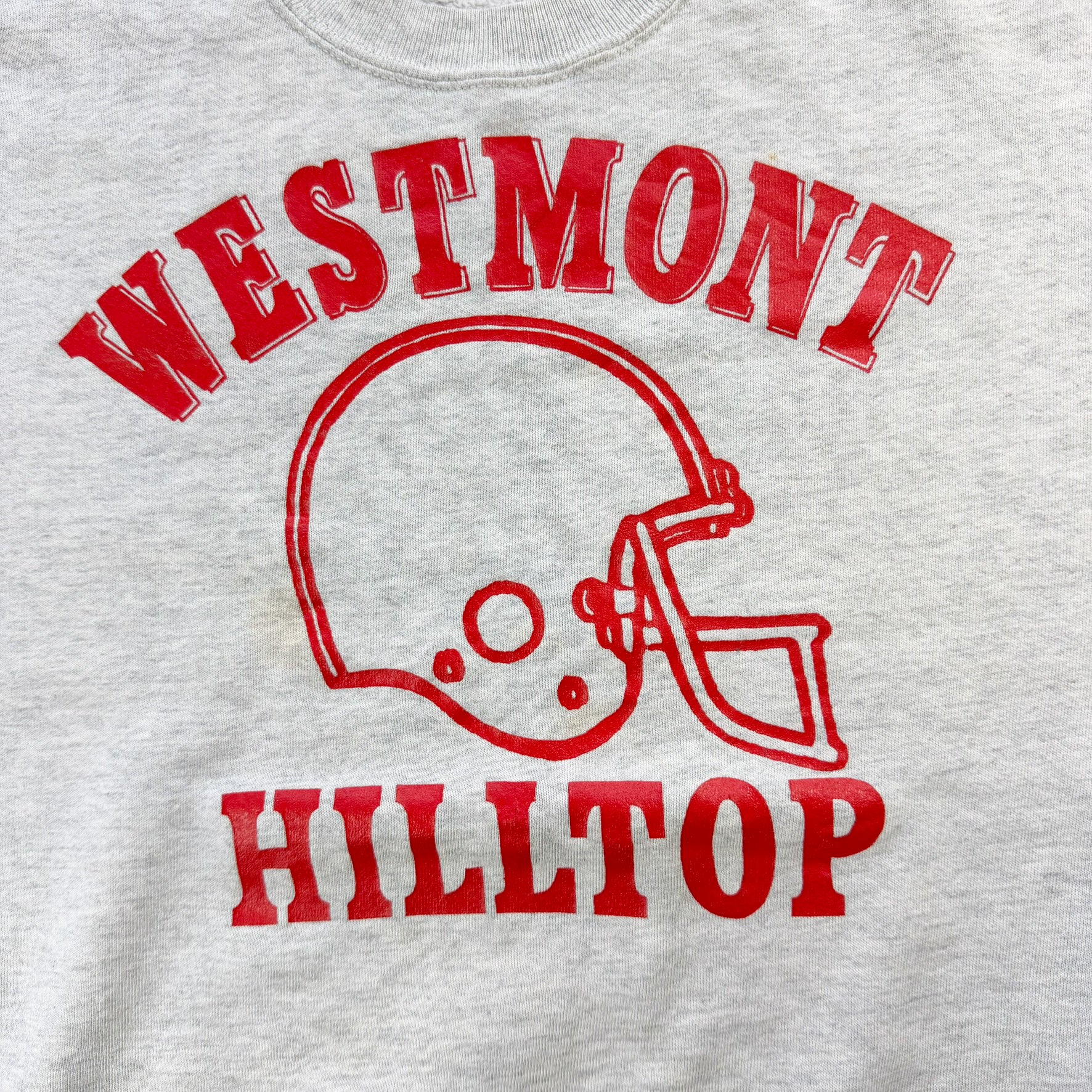 J- Vintage Westmont Hilltop Football Graphic Made In USA Crewneck - XL ...