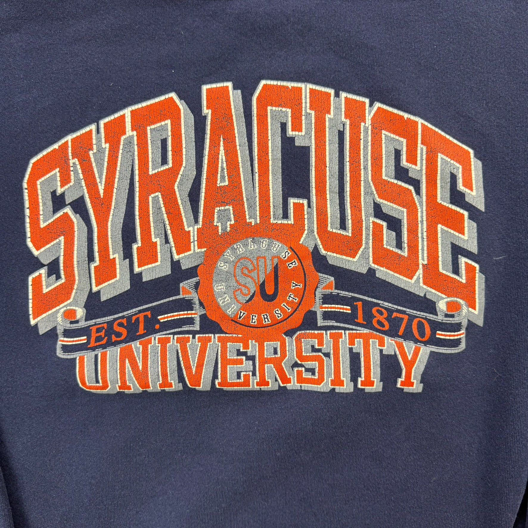 J- Vintage Syracuse University Text Jansports Made In USA Crewneck - L ...