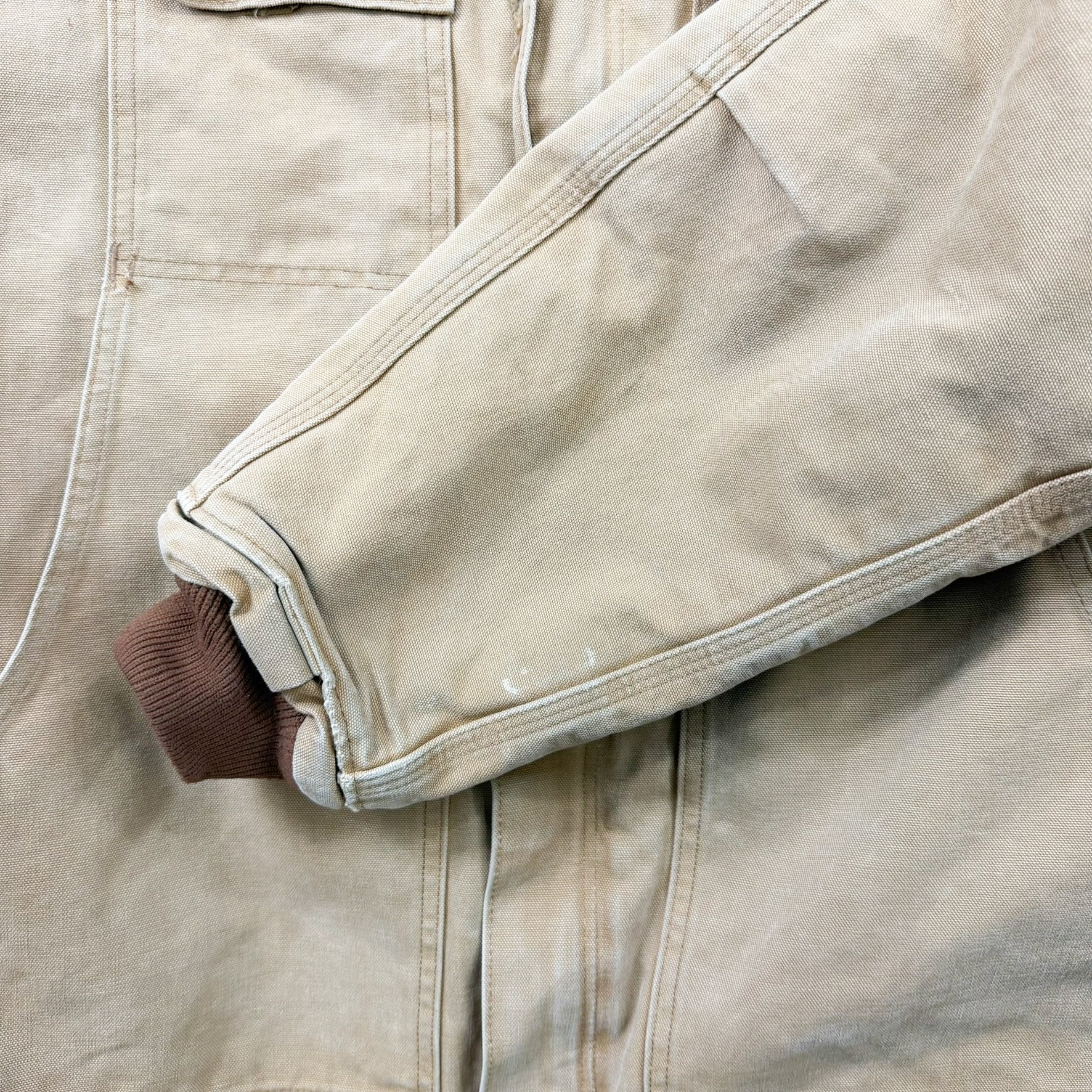 F- Vintage Carhartt Quilt Lined Dark Tan Work Jacket - L – HG VINTAGE