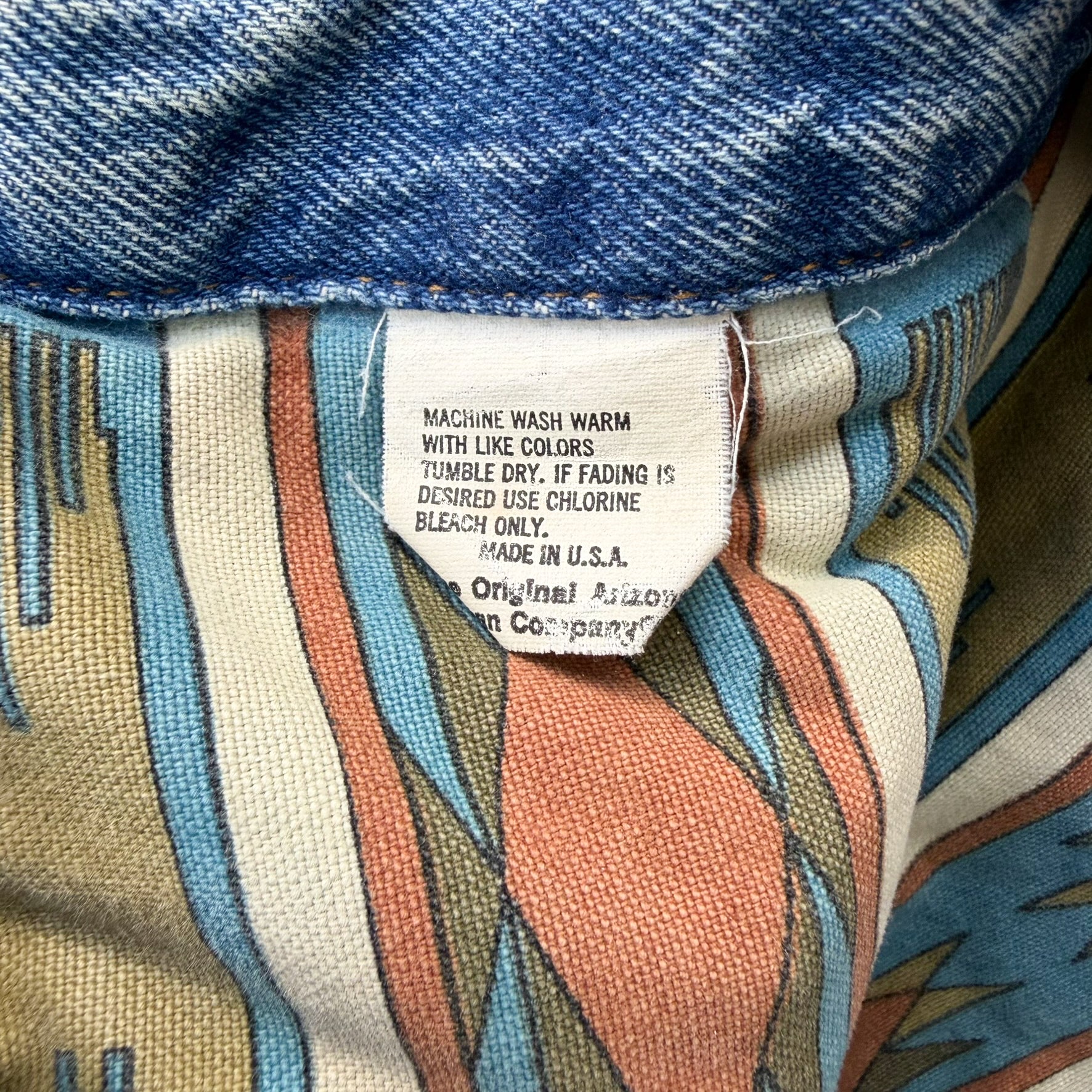 J- Vintage Arizona Jean Co. Blanket Lined Denim Jacket - S – HG VINTAGE