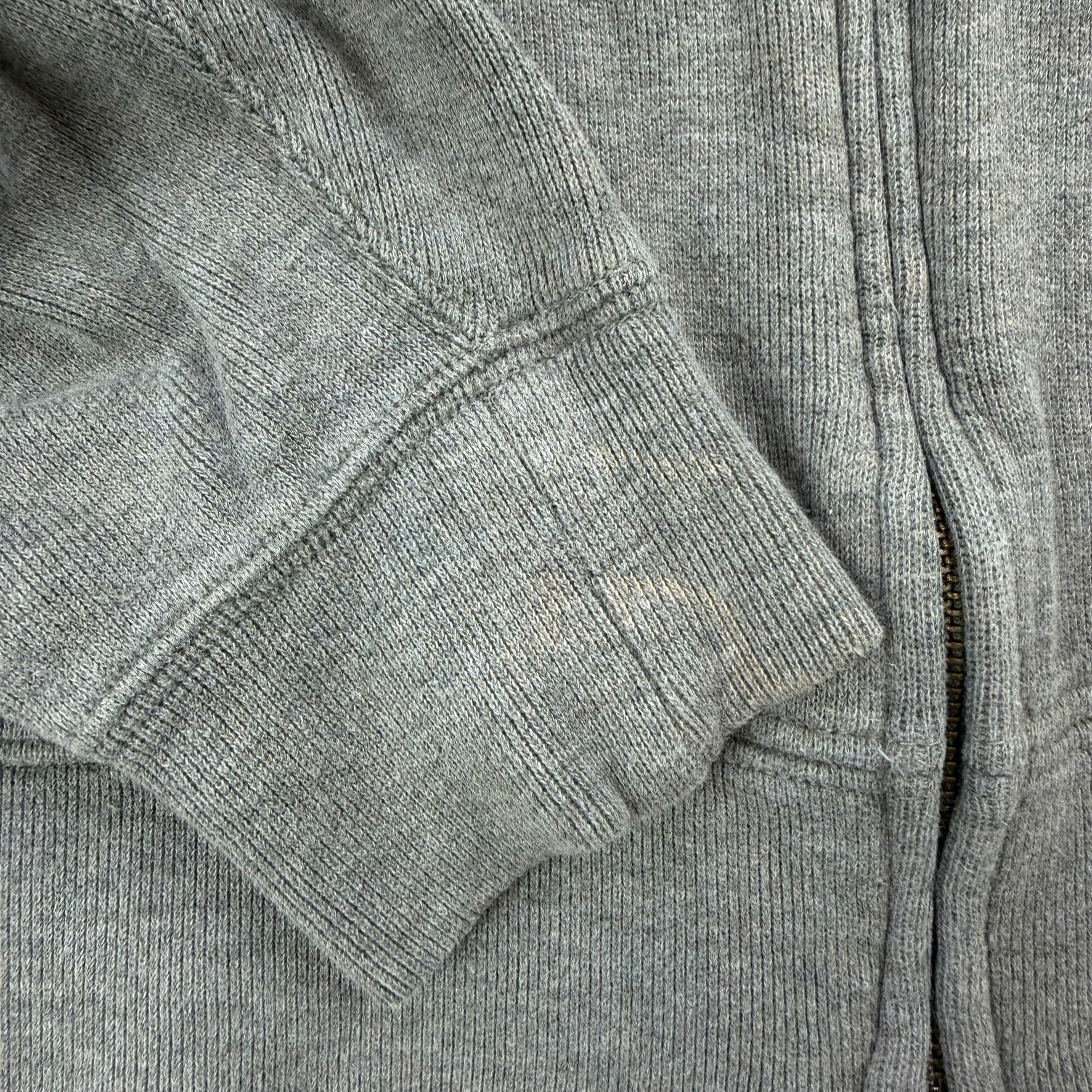 J- Vintage Ralph Lauren Grey Embroidered Zip Up Hoodie - M – HG VINTAGE