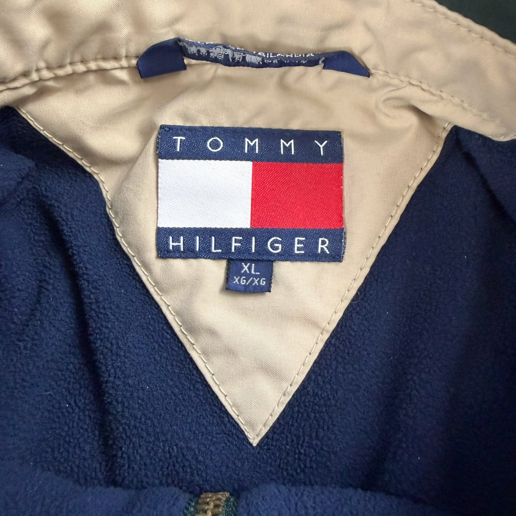 J- Vintage Tommy Hilfiger Fleece Lined Harrington Jacket - XL – HG VINTAGE