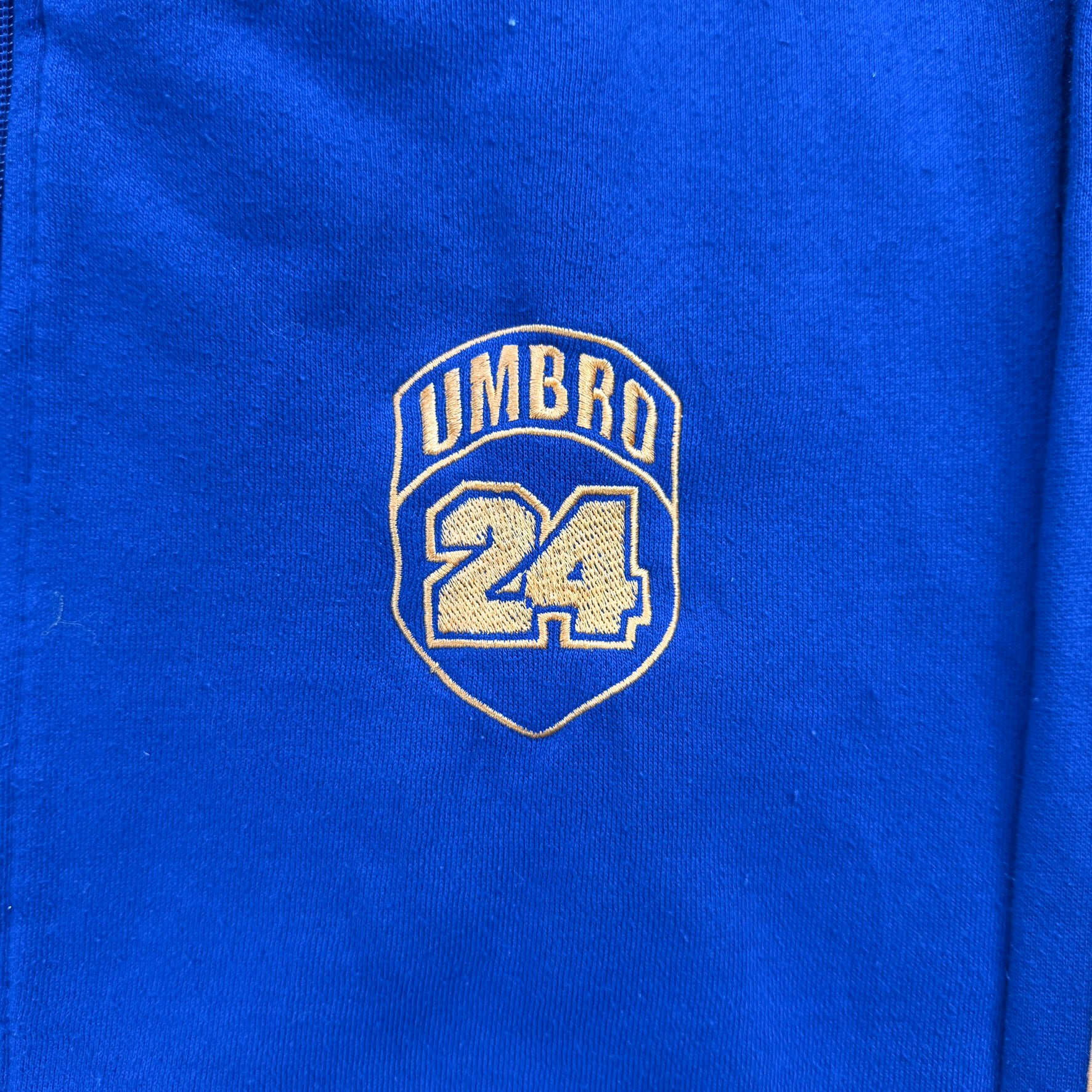 J- Vintage Umbro Embroidered Text & 24 Zip Up Track Jacket - L – HG VINTAGE